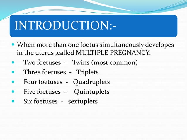 multiple pregnancy | PPTX