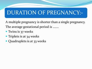 multiple pregnancy | PPTX