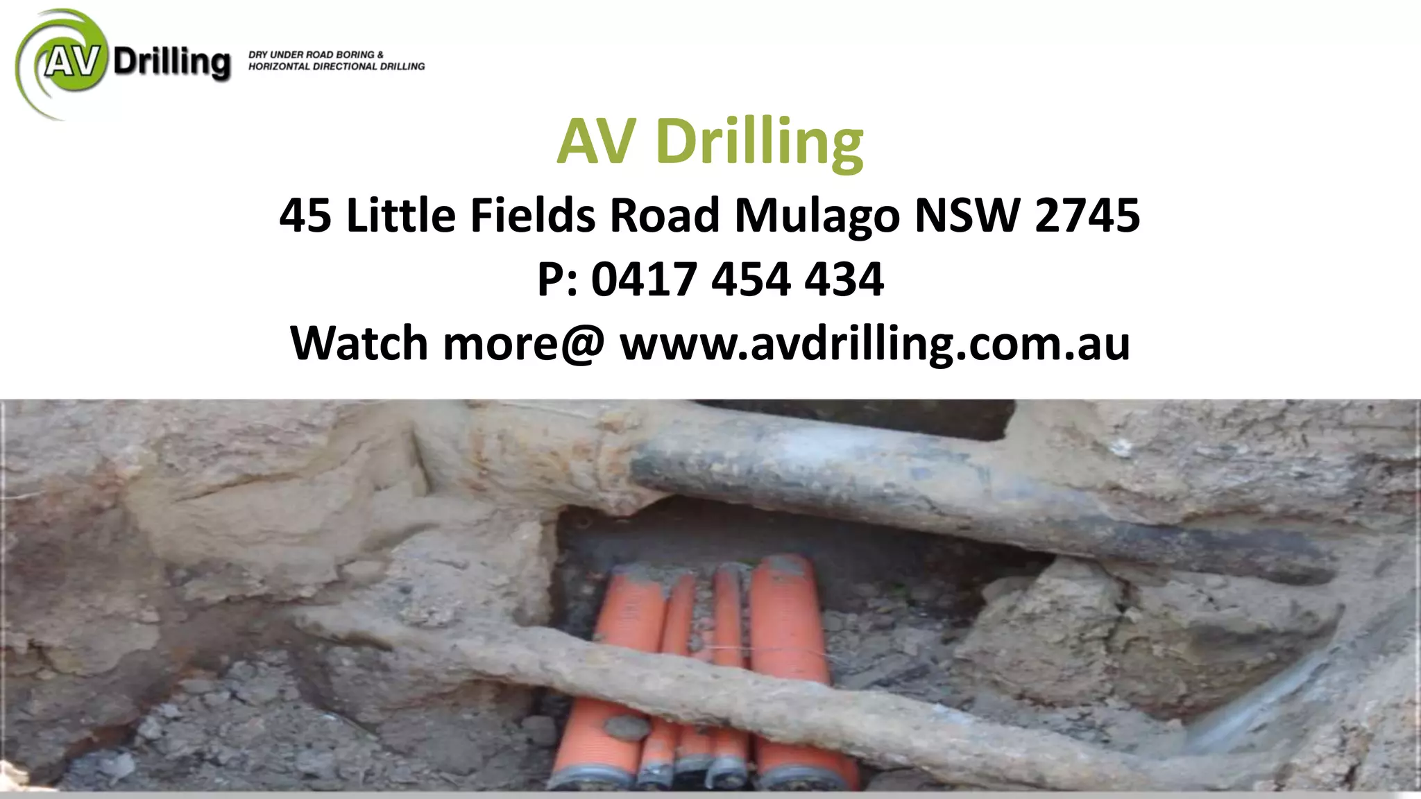 AV Drilling - Boring South West | PPTX