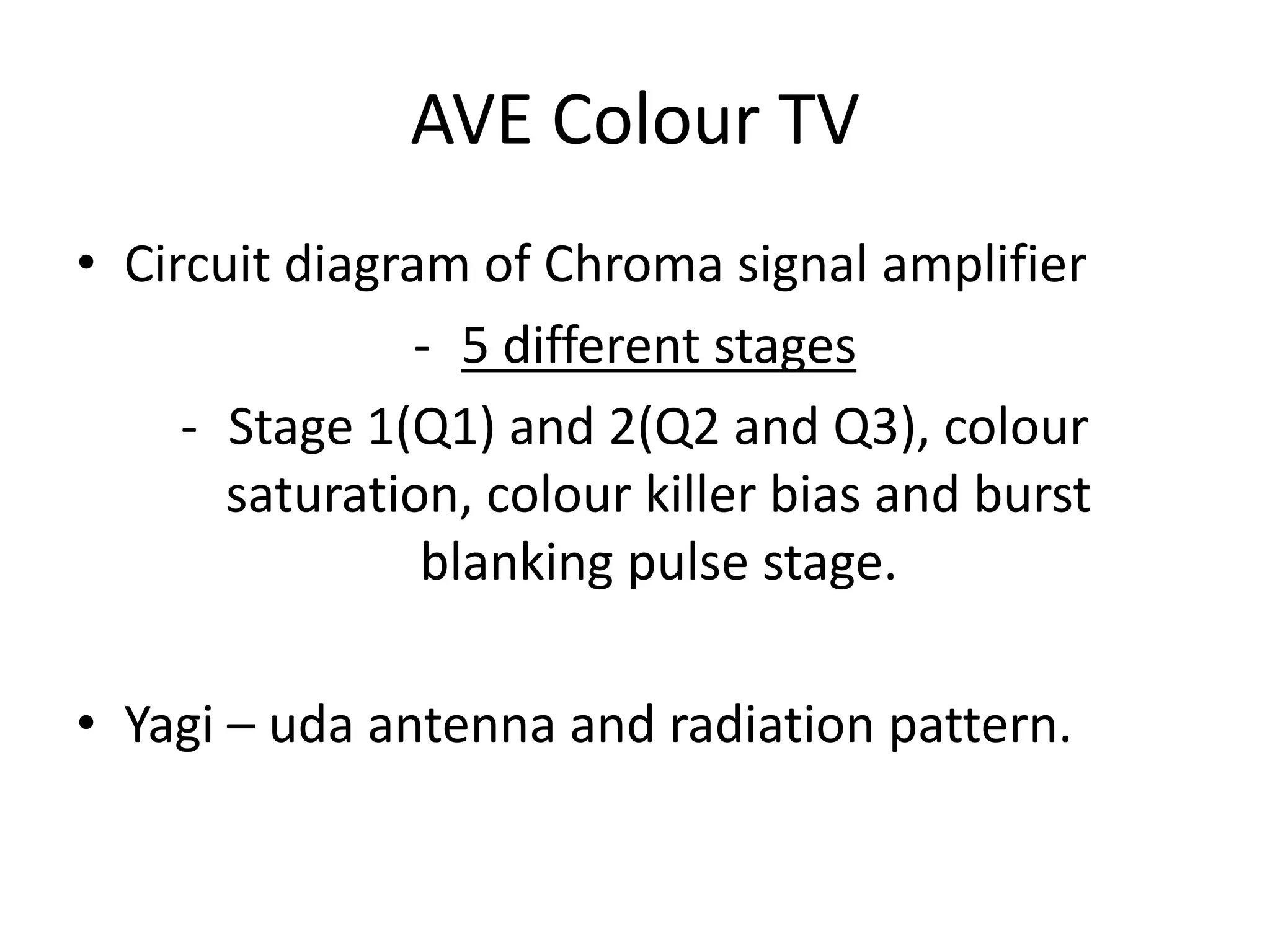Ave - TV receiver (PAL - D circiut main) | PPTX