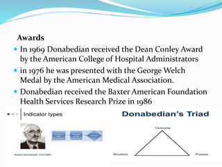 Dr.Avedis Donabedian(1919-2000), Avedis donabedian | PPT