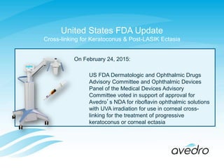 Avedro | PDF
