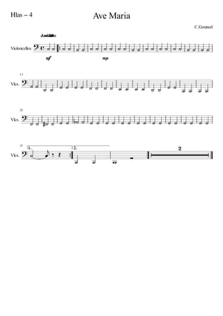 Ave maria -_gounod_-_a-pauta_e_partes | PDF