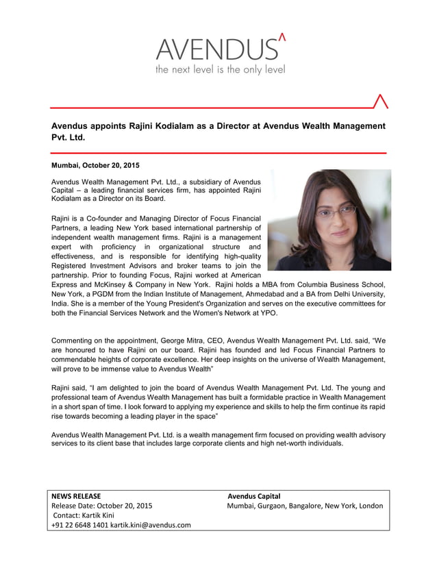 Avendus Wealth Management | PDF