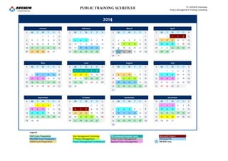 Avenew Project Management Training Public Schedule in 2014 | PDF