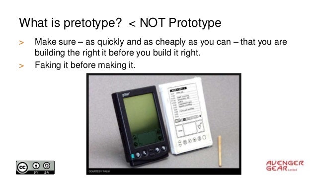 AvengerGear present: From pretotype to prototype