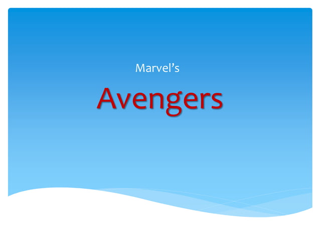 Avengers | PPTX