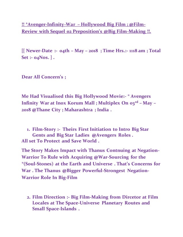 Avengers infinity-war new hollywood film review with sequel-02 ...