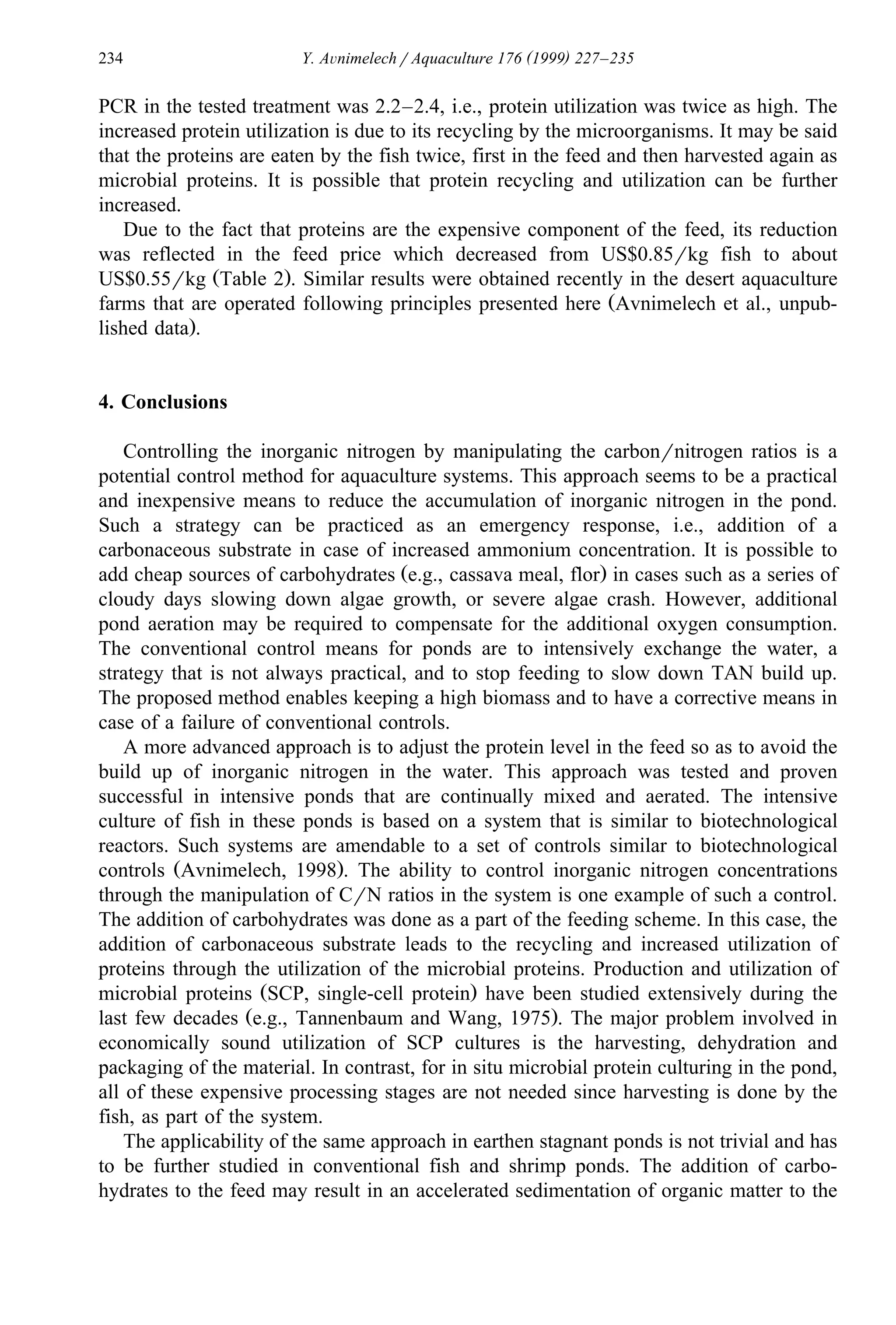 Avenimelech 1999 | PDF