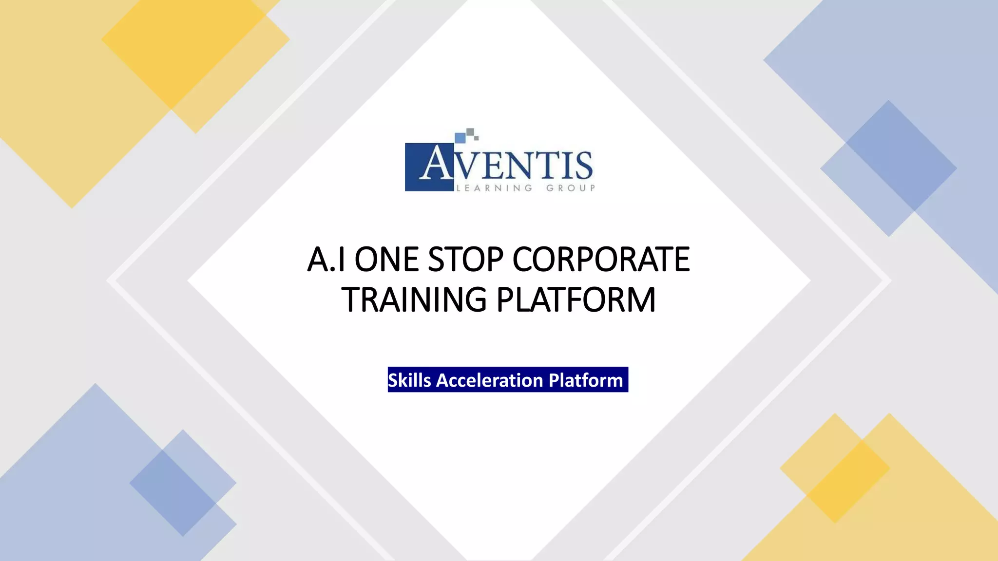 Aventis AI Powered Training management system slide deck | PPT
