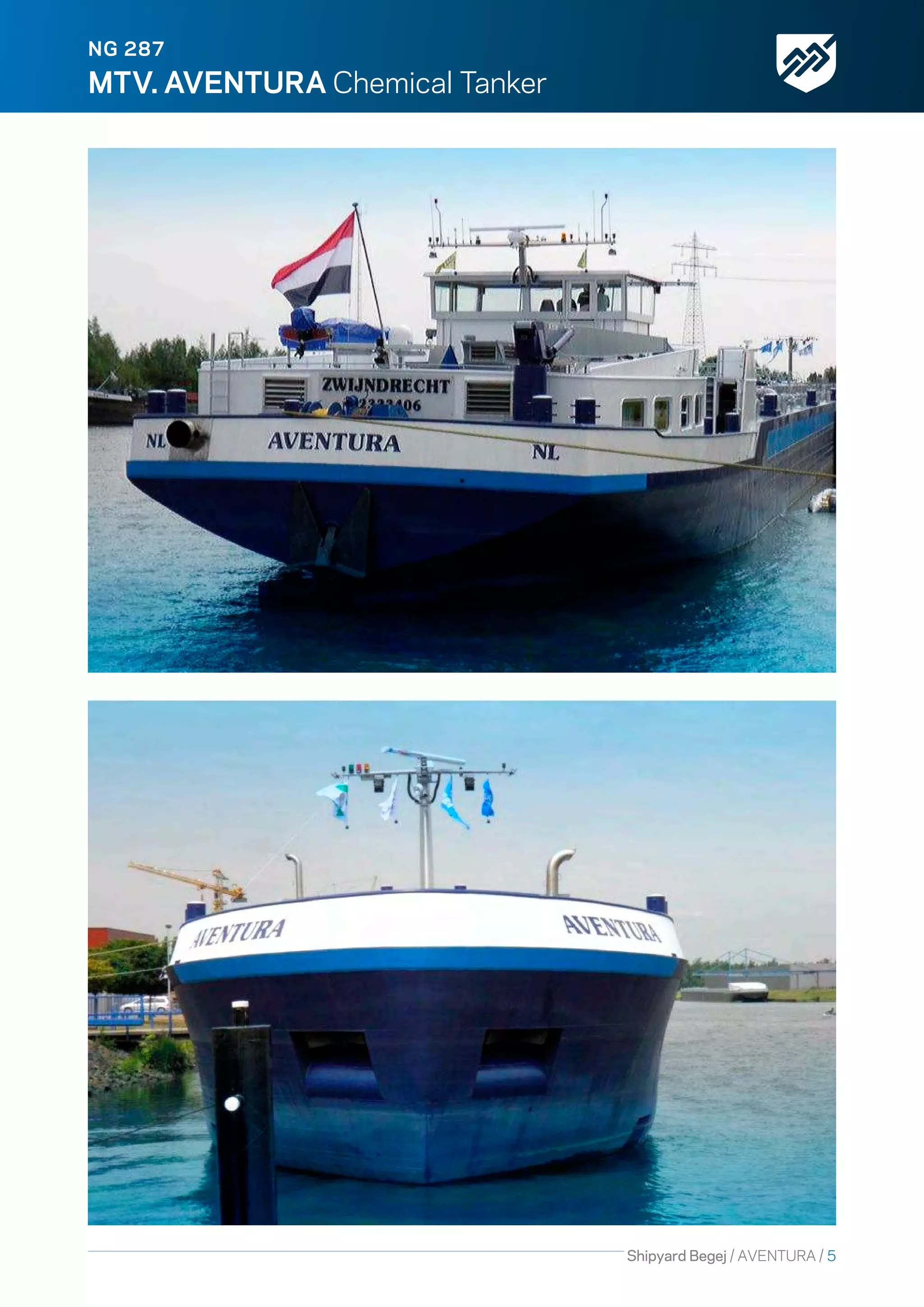 Aventura Chemical Tanker Shipyard Begej | PDF