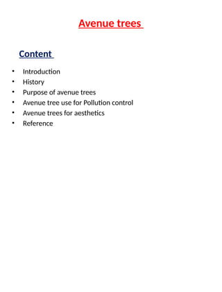 avenue tree notes.pptx . | PPTX