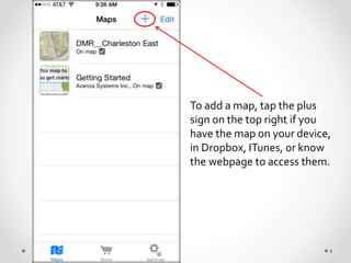 Basic Avenza PDF maps instructions | PPTX