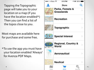 Basic Avenza PDF maps instructions | PPTX
