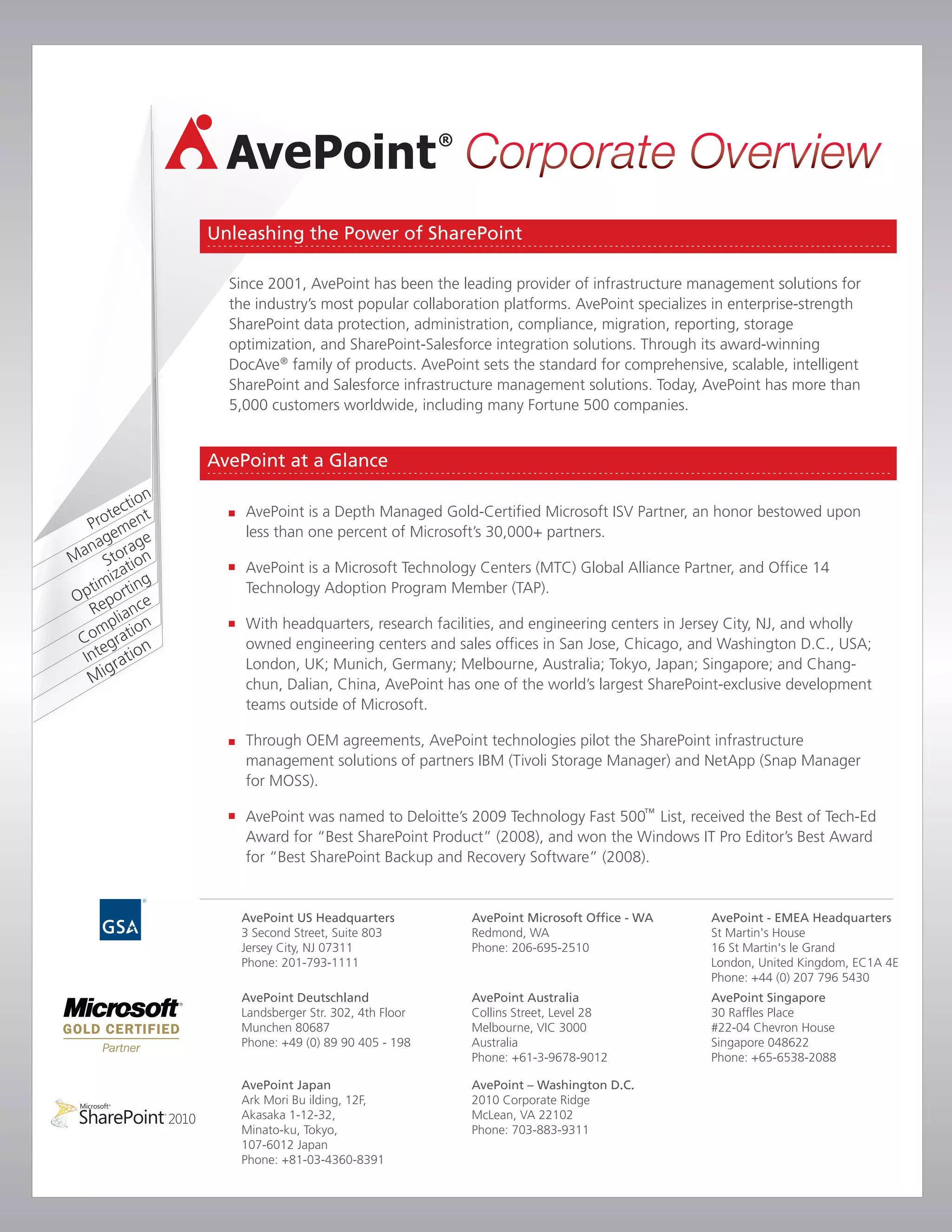 AvePoint Corporate Overview | PDF