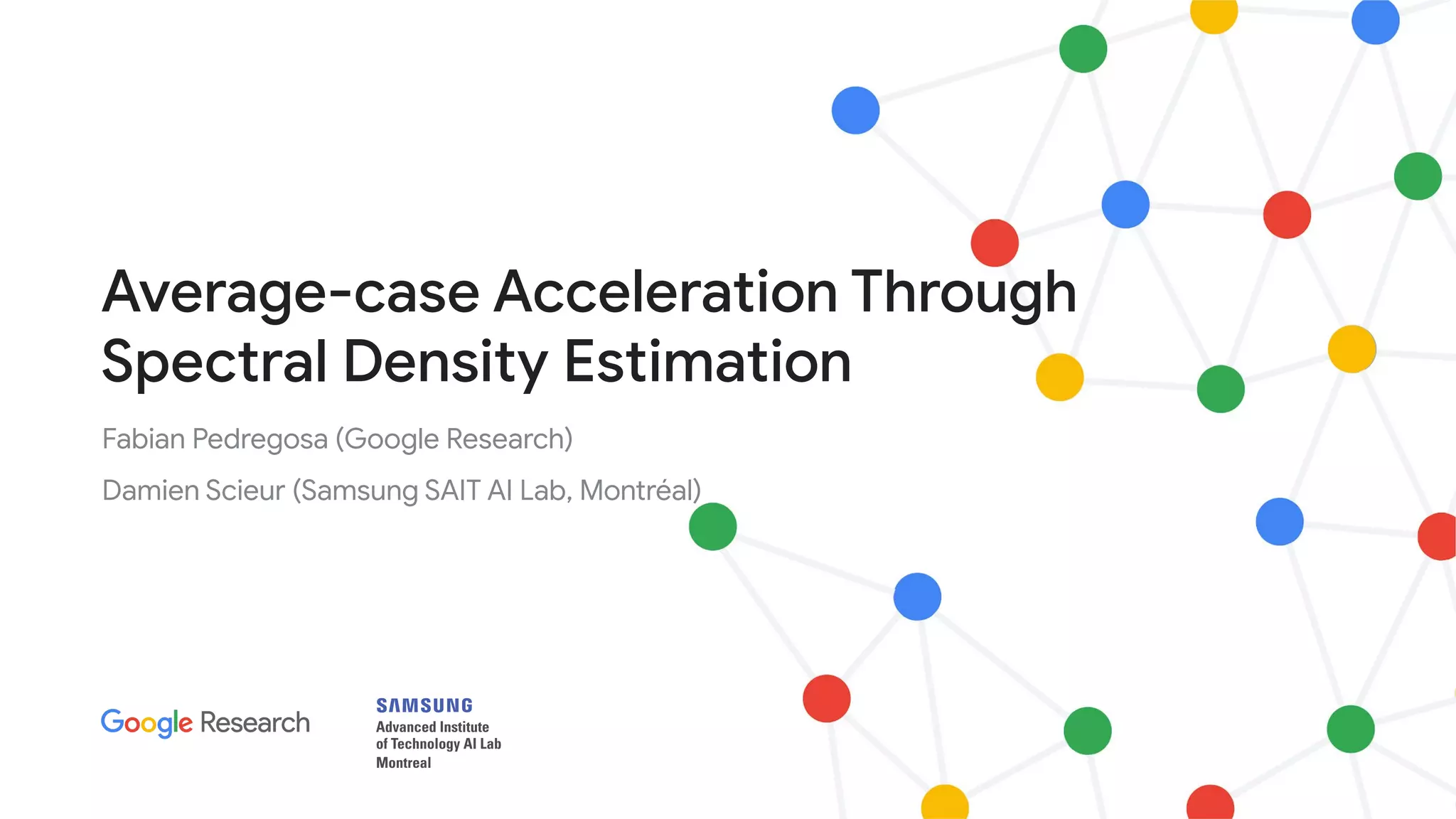 Average Case Acceleration Through Spectral Density Estimation Ppt