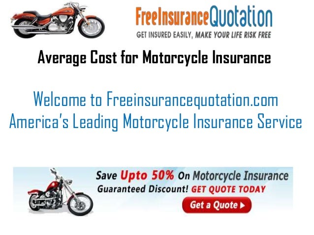 Average Cost for Motorcycle Insurance