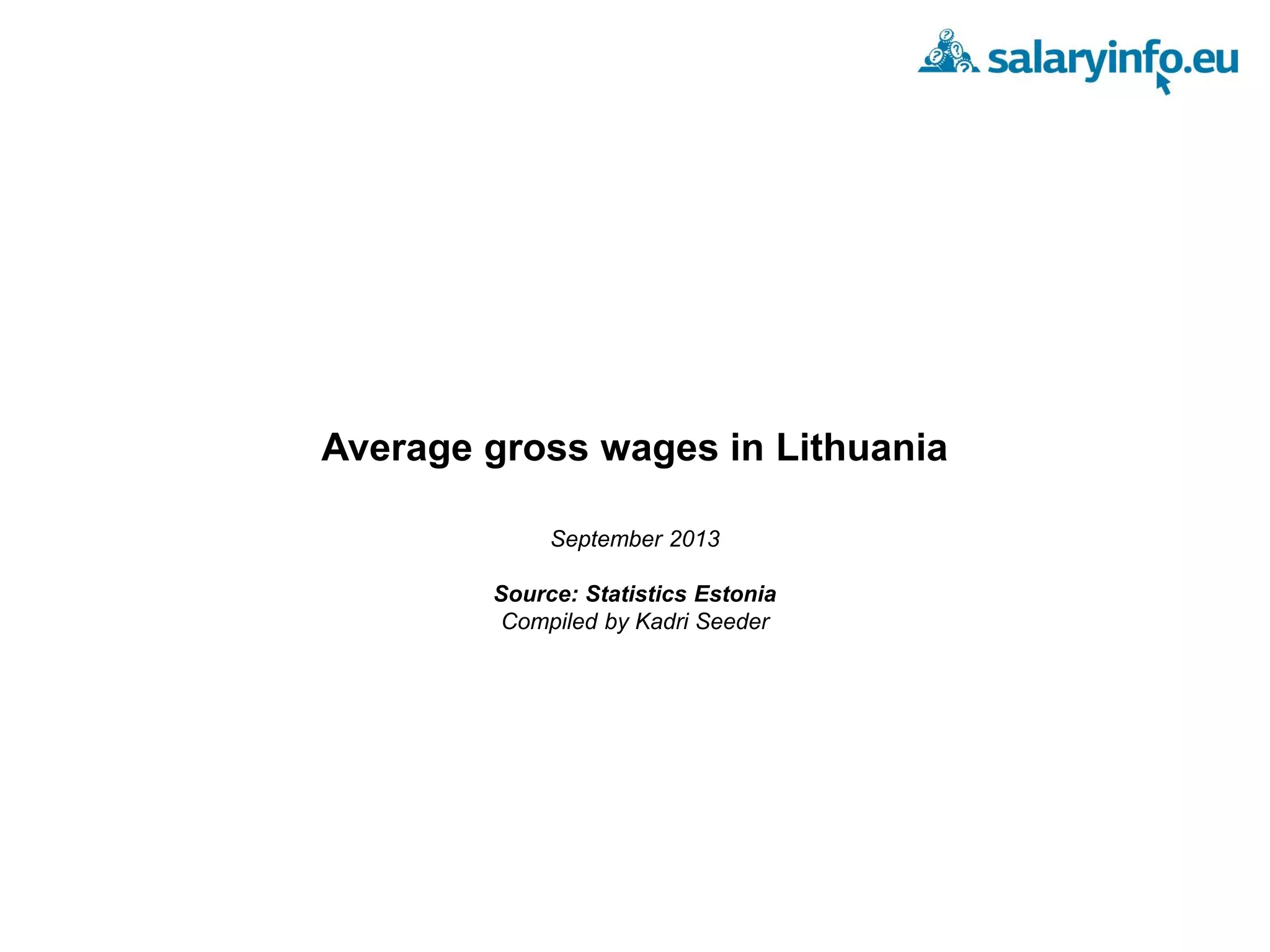 Average gross wages in Lithuania | PPT
