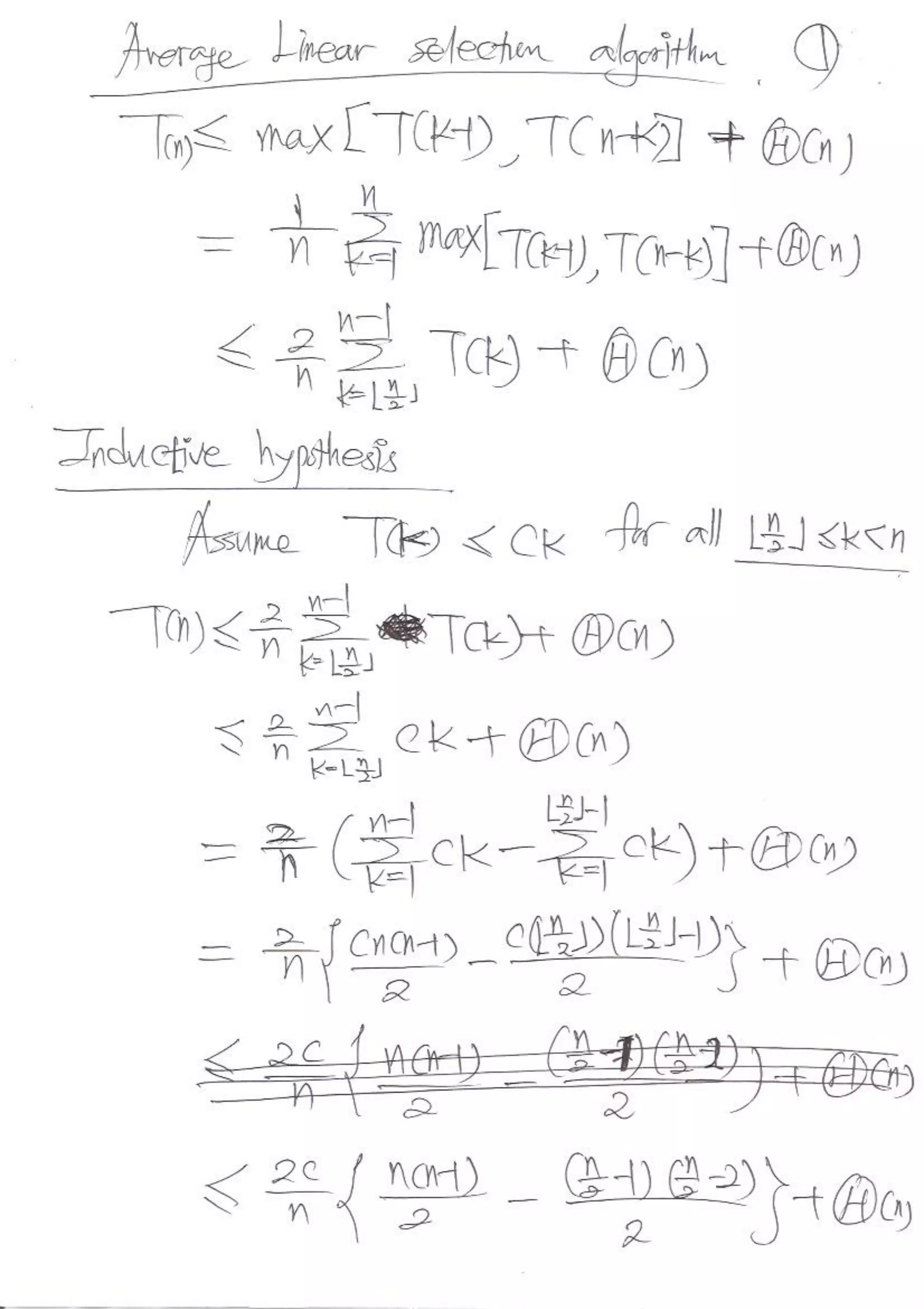 Average Linear Selection Algorithm Pdf