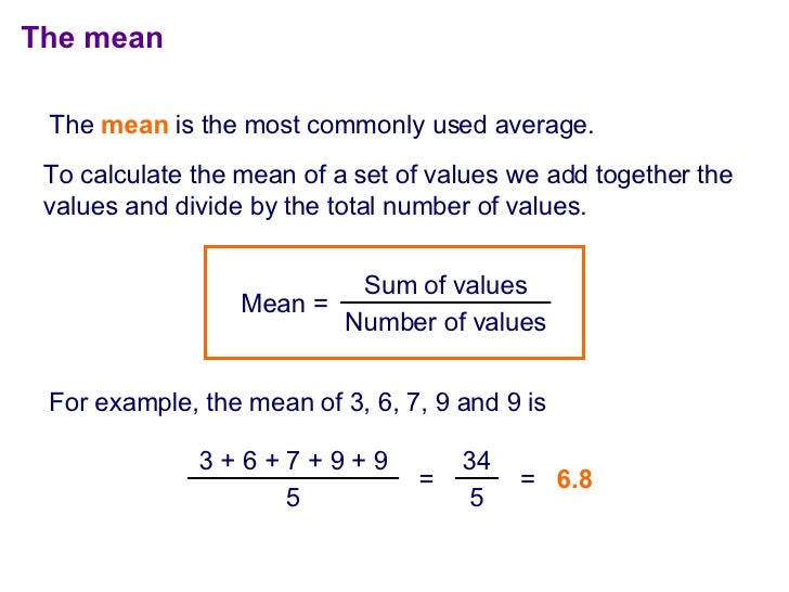 Averages averages