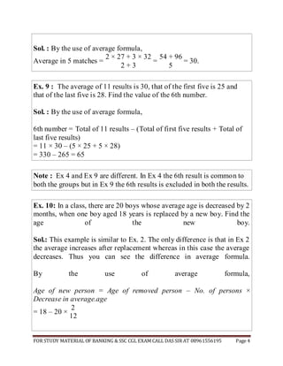 Average short cut tricks for banking & ssc exams by das sir | PDF