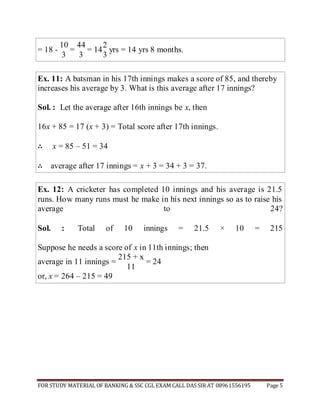 Average short cut tricks for banking & ssc exams by das sir | PDF