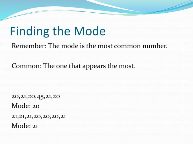 Averages – lesson 2 – media and mode | PPT