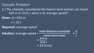Average speed.pptx | Physics | Science