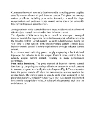 Average Current Mode Control Eliminates Problems of Peak Current Mode ...