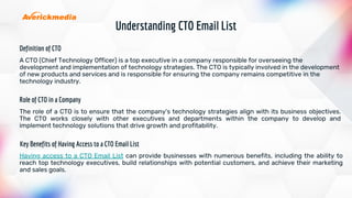 Connecting with Chief Technology Officers | PPT