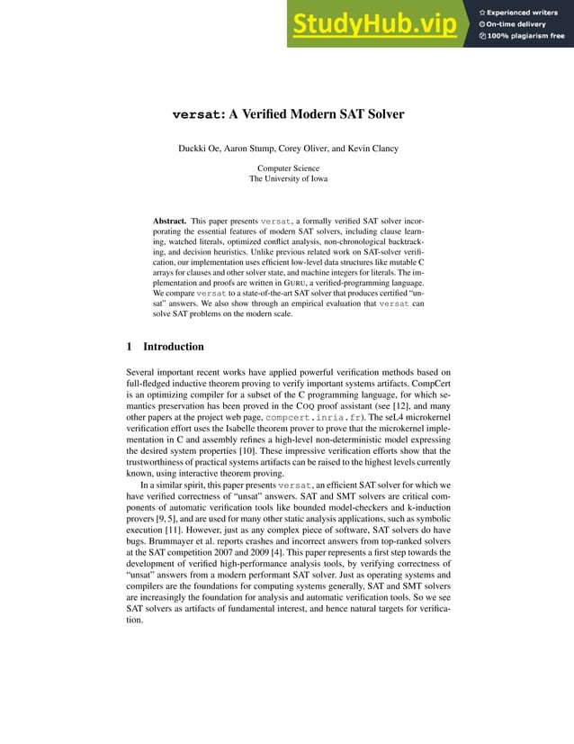 A Verified Modern SAT Solver | PDF | Web Development | Internet