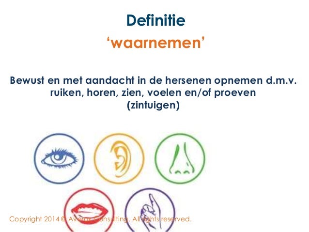 Averox Consulting - test 1 - waarnemen