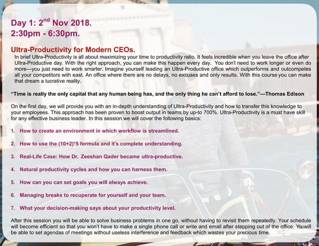 The Ultra Productive Leader | PPT