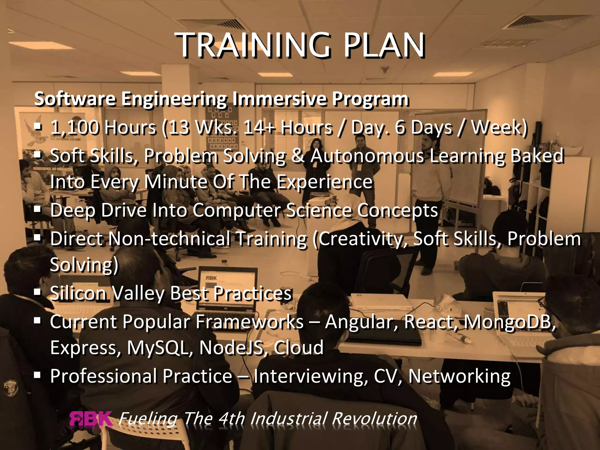 AVERROES 13 Week Immersive Full-Stack Software Engineering Bootcamp | PPT