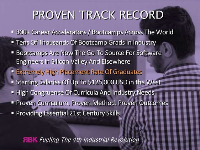 AVERROES 13 Week Immersive Full-Stack Software Engineering Bootcamp | PPT