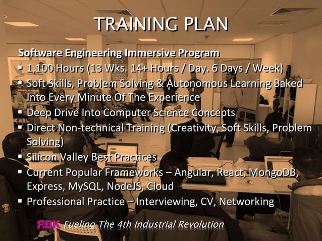 AVERROES 13 Week Immersive Full-Stack Software Engineering Bootcamp | PPT