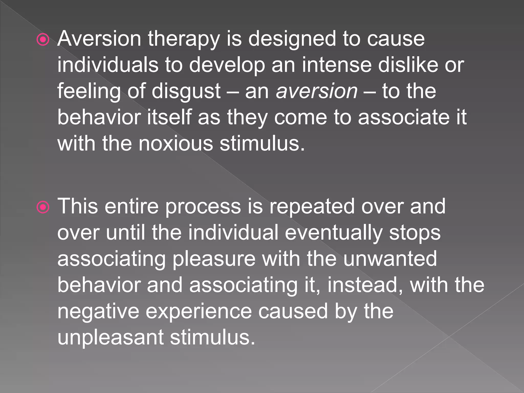 Aversion therapy | PPTX