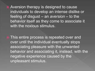 Aversion therapy | PPT