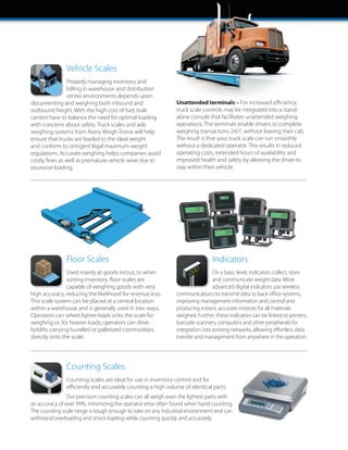 Avery Weigh-Tronix Warehouse Scales Brochure | PDF
