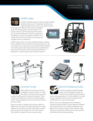 Avery Weigh-Tronix Warehouse Scales Brochure | PDF
