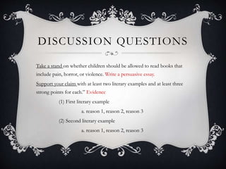 A very brief guide to discussion questions | PPT