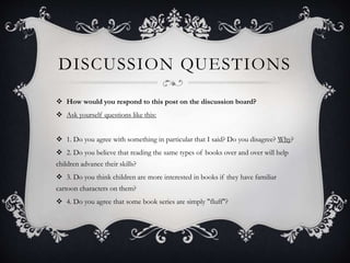 A very brief guide to discussion questions | PPTX