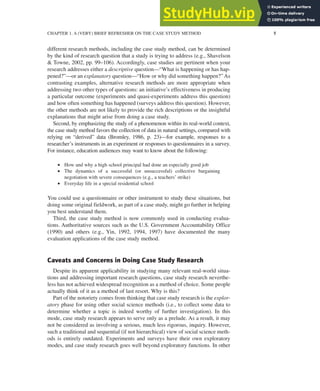A (Very) Brief Refresher On The Case Study Method | PDF