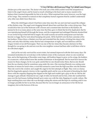 A very oldmanwithenormouswingsbymarquez | PDF