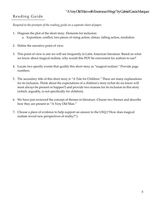 A very oldmanwithenormouswingsbymarquez | PDF