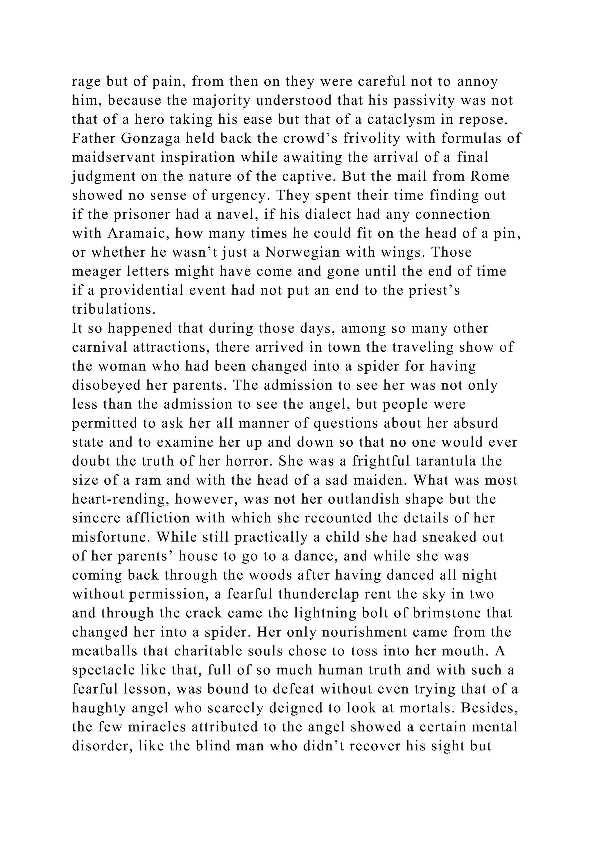 A Very Old Man with Enormous WingsGABRIEL GARCÍA MÁRQUEZ[1928–.docx