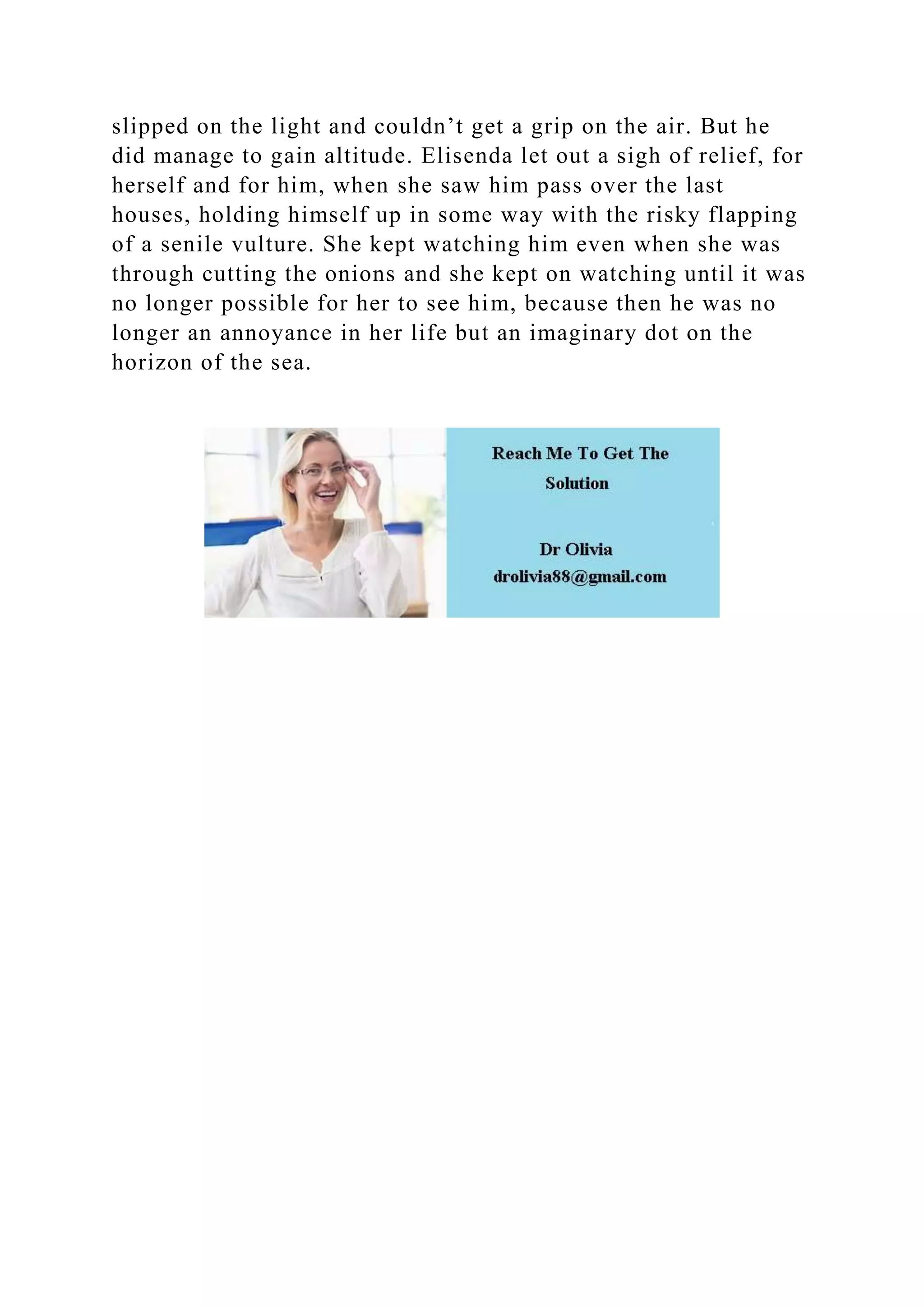 A Very Old Man with Enormous WingsGABRIEL GARCÍA MÁRQUEZ[1928–.docx