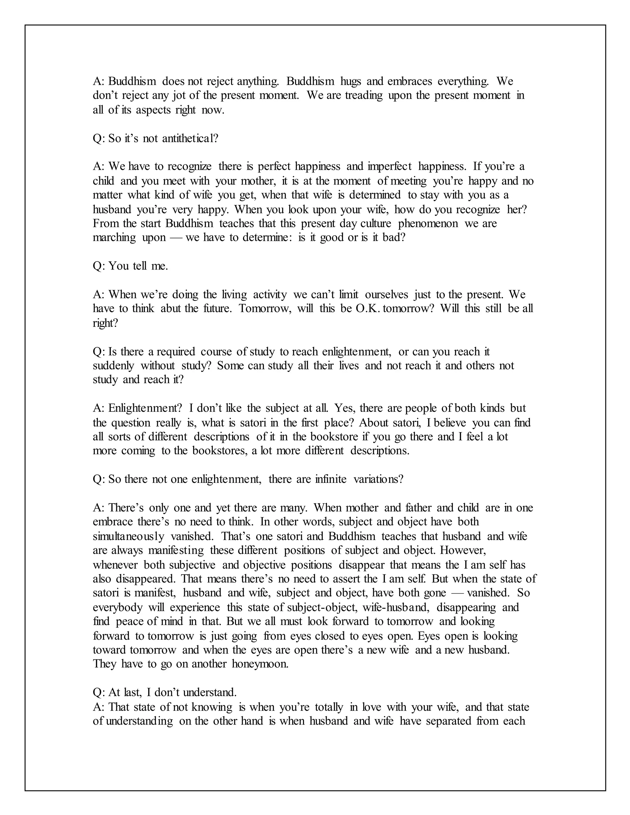 A very old zen master | DOC | Buddhism | Religion & Spirituality