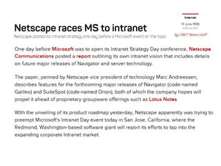 A very short history of intranets - Martin White | PPTX