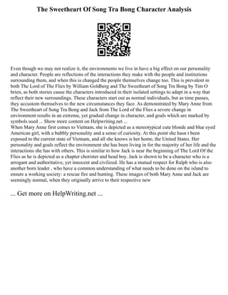 A Very Short Story Analysis. In Our Time A Ve | PDF